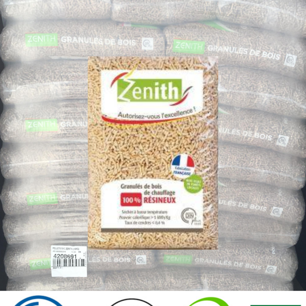 Sac pellet 15 kg (à l'unité) - Click & Pellet